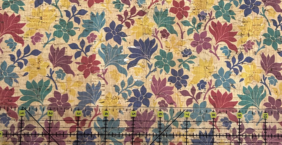 Colored Leaves Cork Fabric – Cork and Cloth